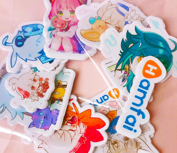 Custom Fireworks Laser Stickers - Hamfai